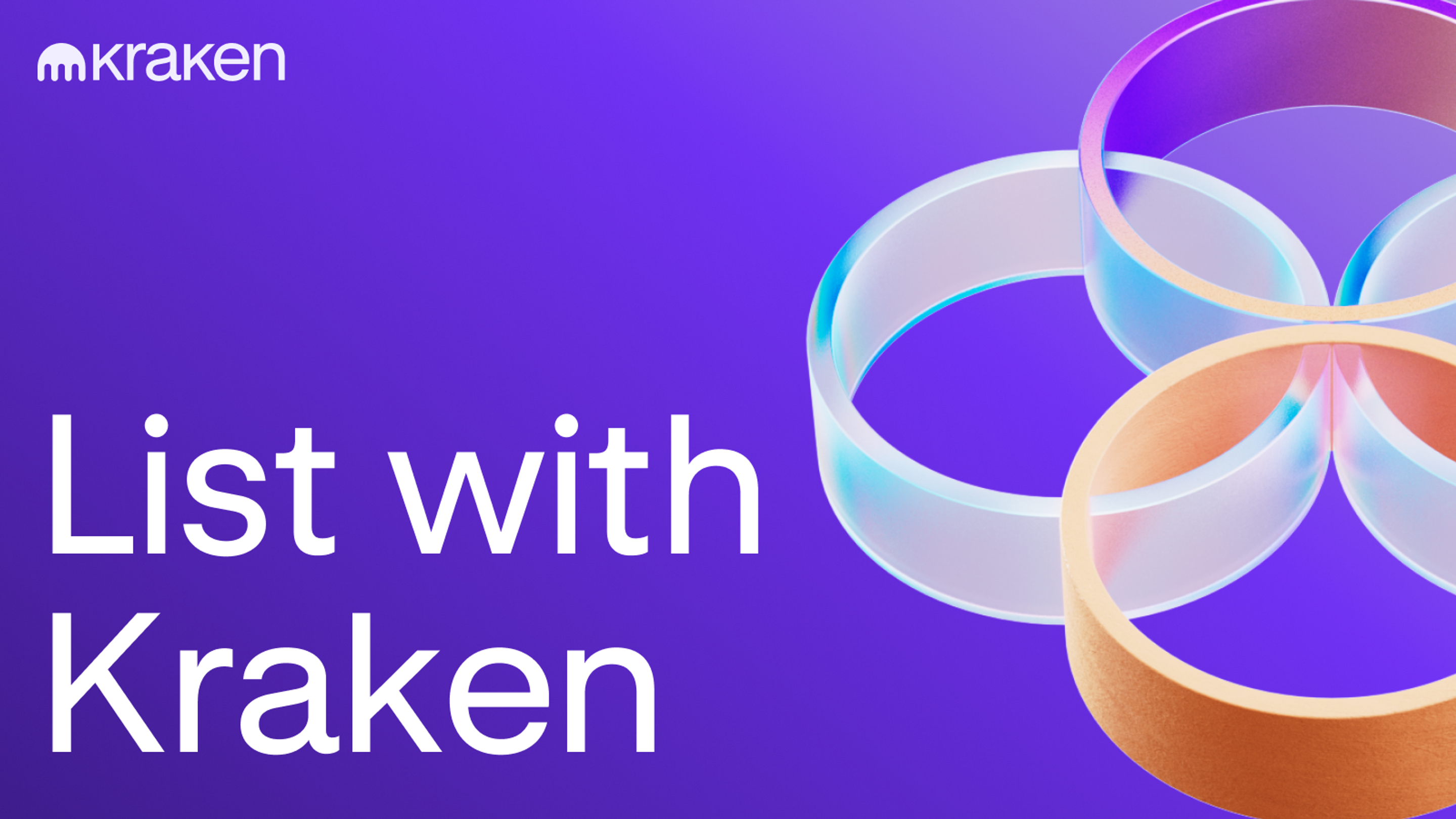 Get listed on Kraken | Apply now